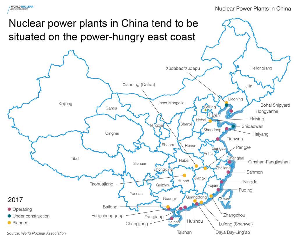 Six new nuclear reactors to be built on China coast – Fridayeveryday